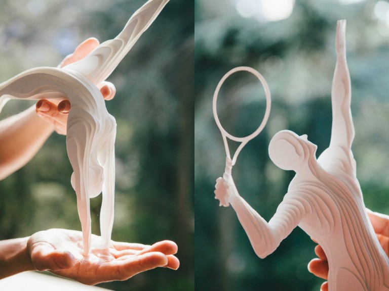 Origami : Des sportifs olympiques réalisés en Papier par Raya Sader ...