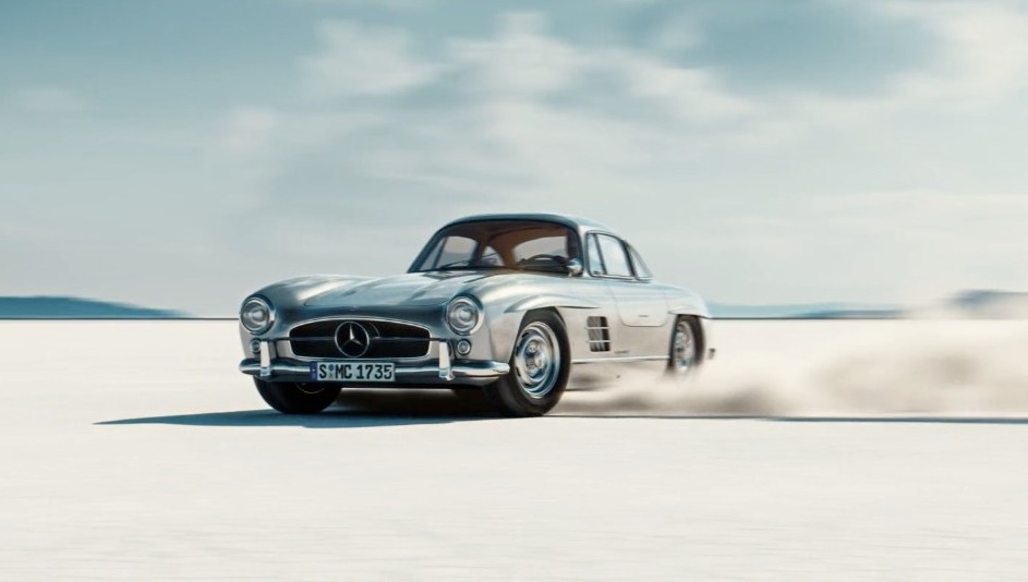 WOW : Gullwing - animation 3D d'une Mercedes-Benz 300SL - #Olybop