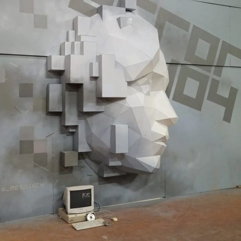 Immenses sculptures Low Poly Art par David Mesguich - #Olybop