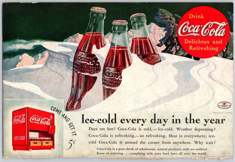 L'évolution des publicités Coca-Cola de 1950 à 2010 - #Olybop